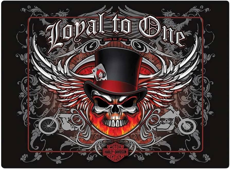 H-D® Loyal to One Vintage 3D Tin Metal Wall Sign – Ryde-Motorcycle